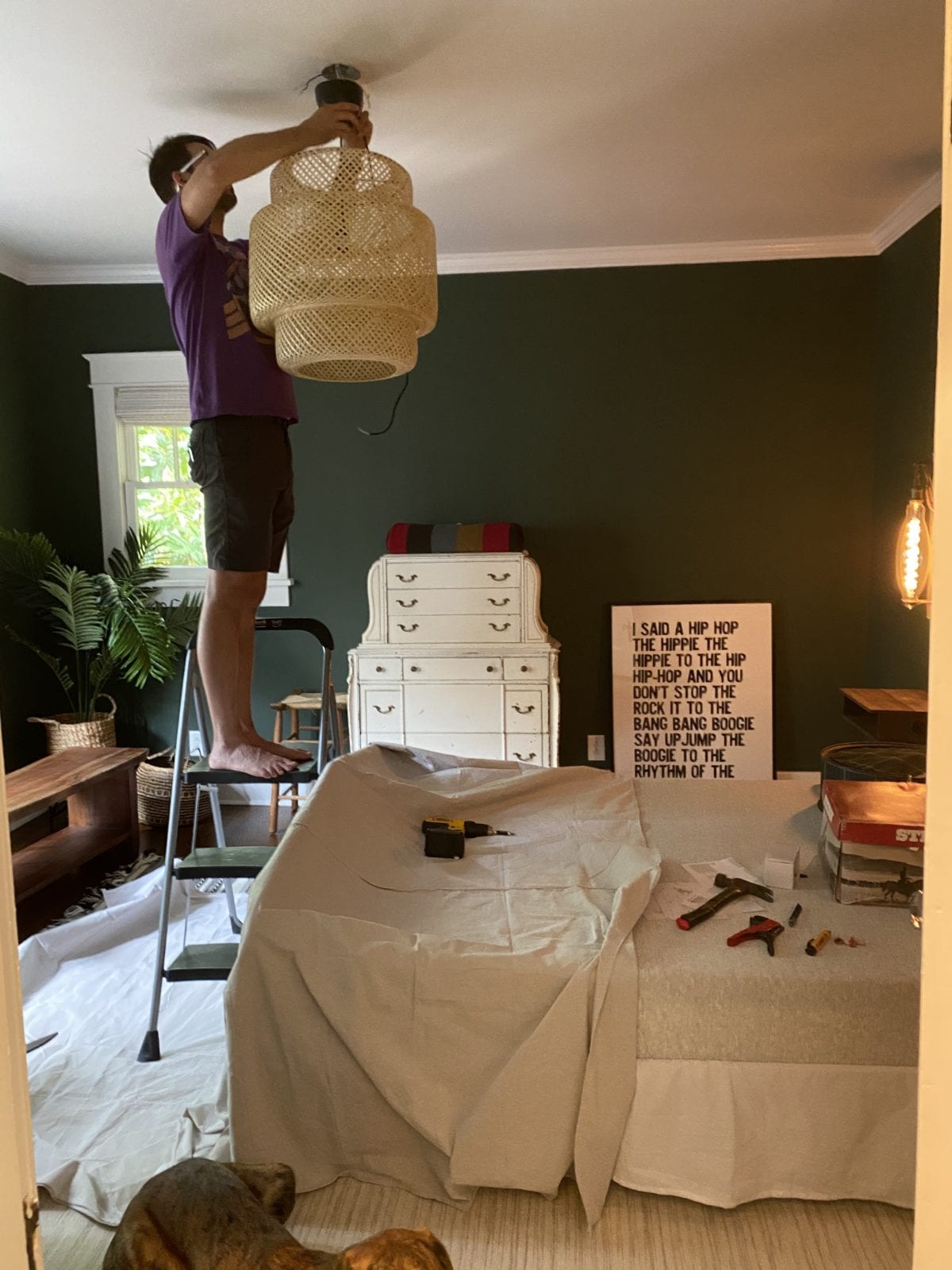 Moody Green Bedroom Makeover | gracewagenman.com